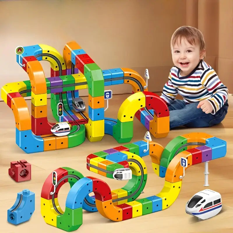 Circuit Train Electrique Enfant Magnétique 🚂 – Éduca Sagesse